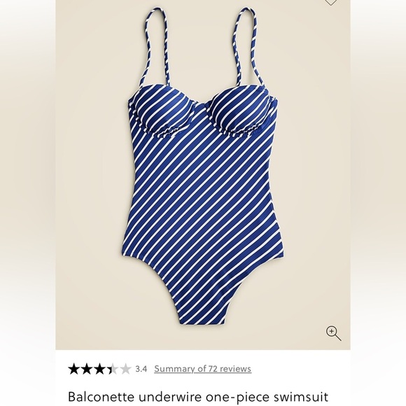 J. Crew | Swim | Nwt Balconette Swim Suit | Poshmark